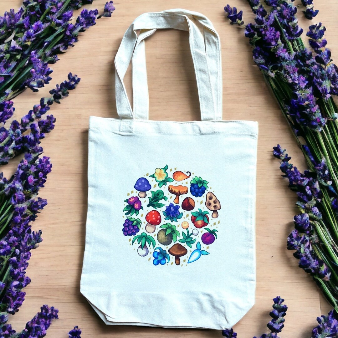 Stardew Valley Inspired Foragers Canvas Tote Bag - Etsy