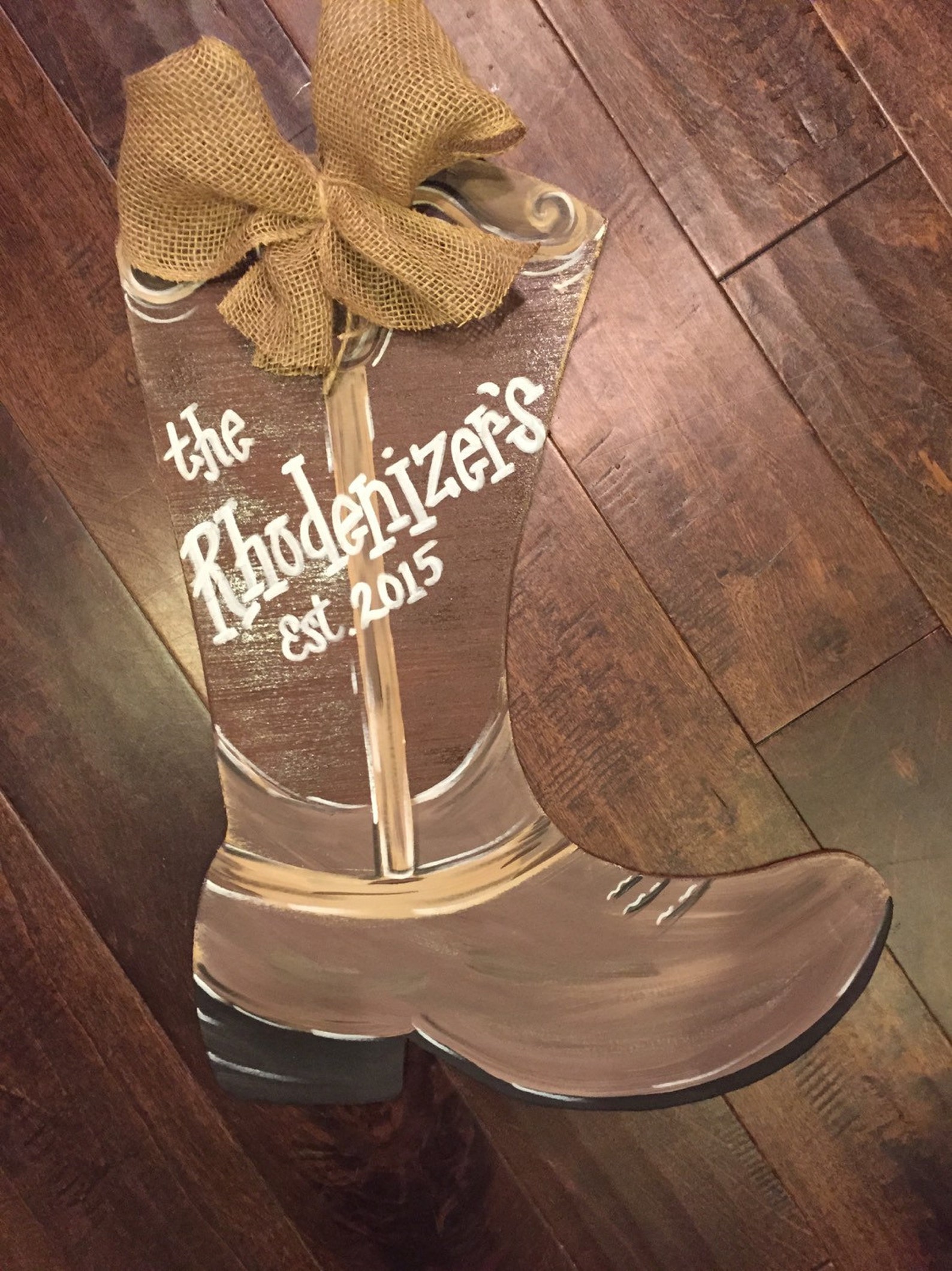 Cowboy Boot Wooden Door Hanger 22x16 - Etsy