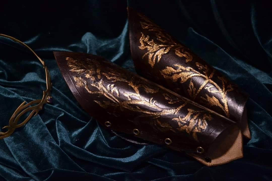 Bracers Tauriel Elven Mirkwood Cosplay Armor Lorien Fantasy Costume ...