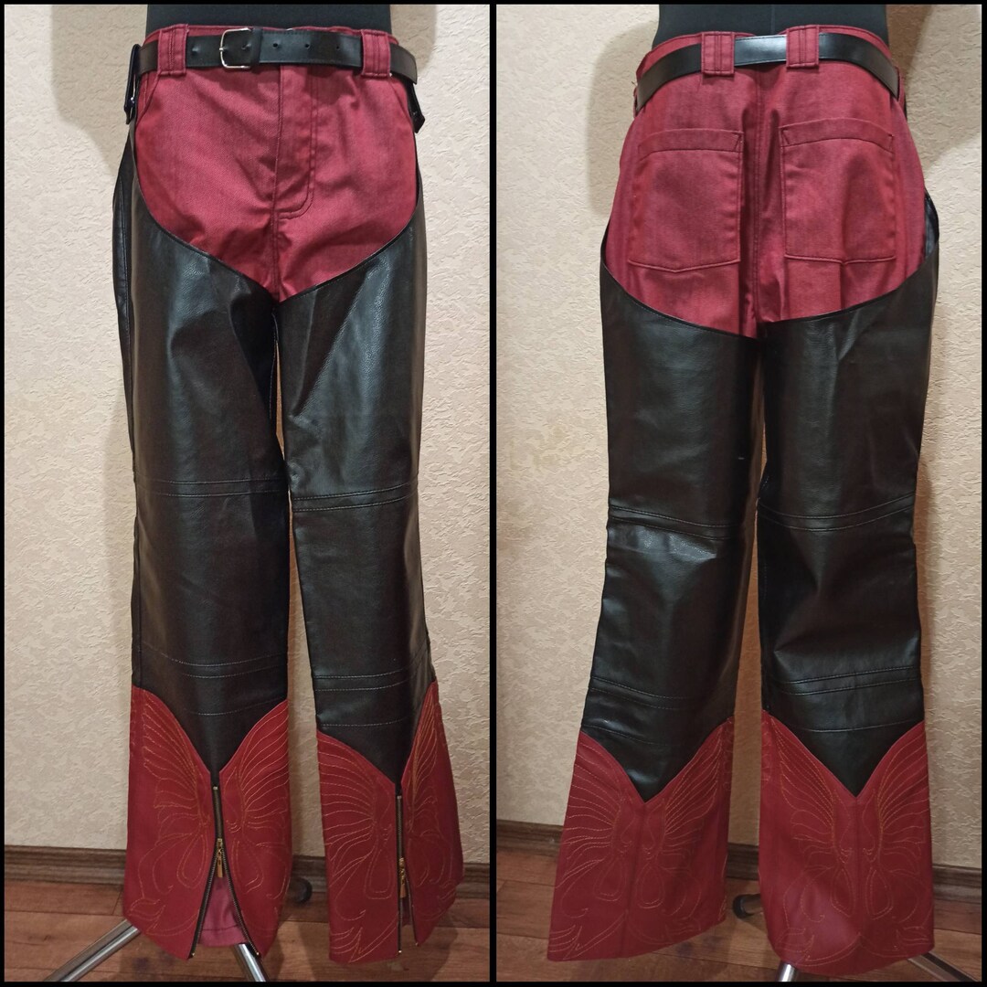 Dante Cowboy Pants and Chaps Halloween Devil Cosplay Custom Hand Made ...