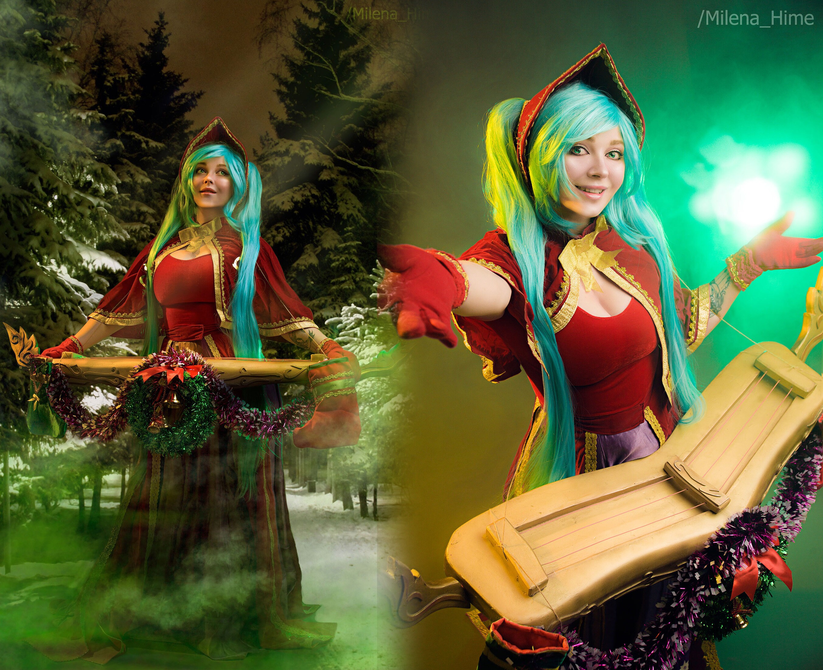 Silent Night Sona Cosplay
