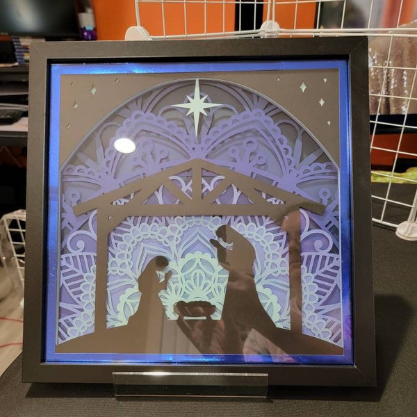 Nativity Shadow Box - Etsy
