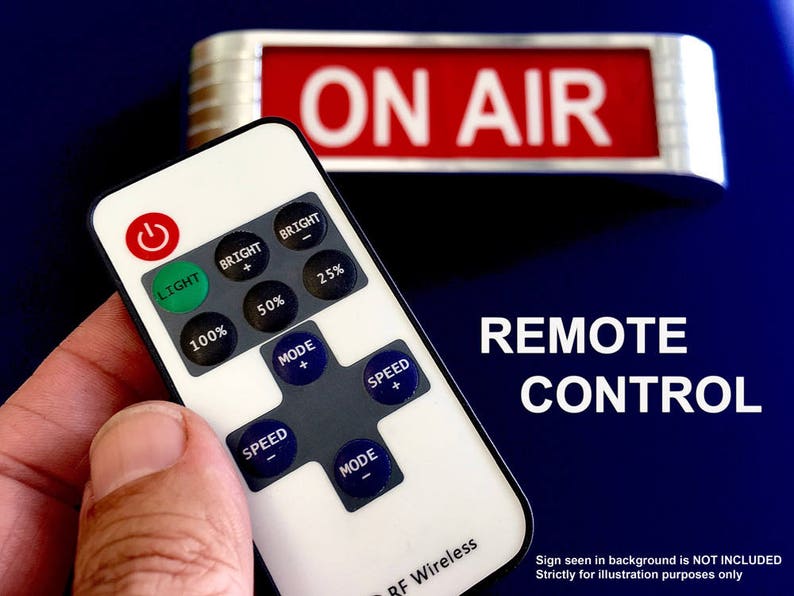 Recording Studio Warning Light up Sign Old Chrome Finish | Etsy