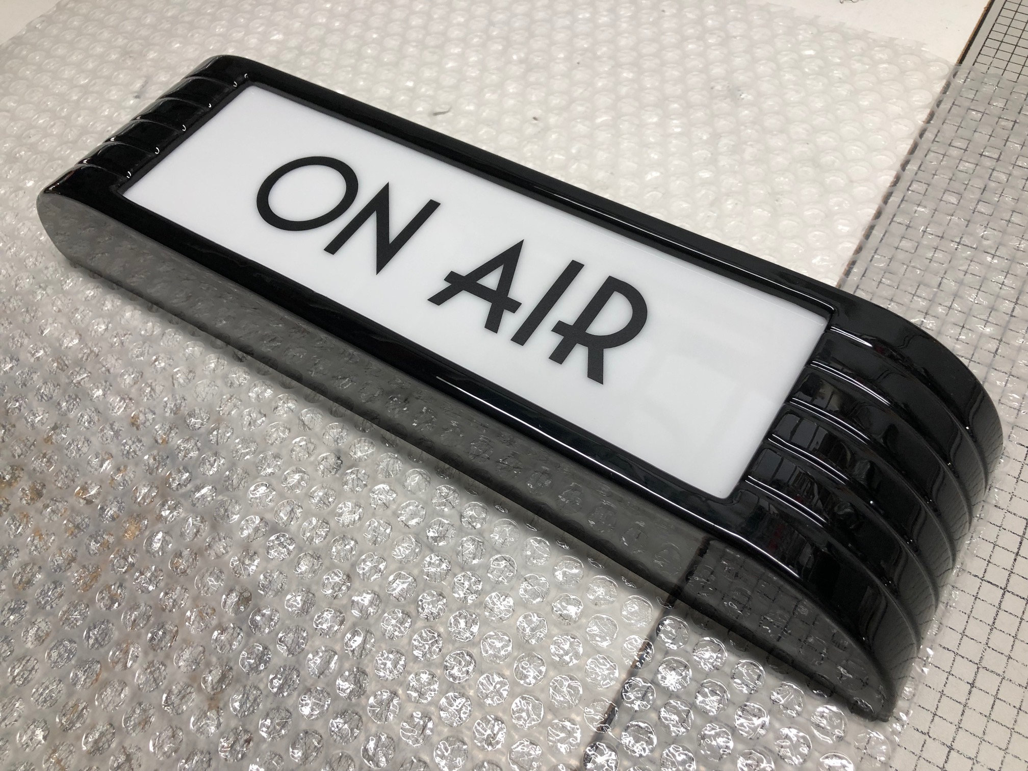 ON AIR Light Art Deco Warning Light Sign Finished in Mahogany - Etsy