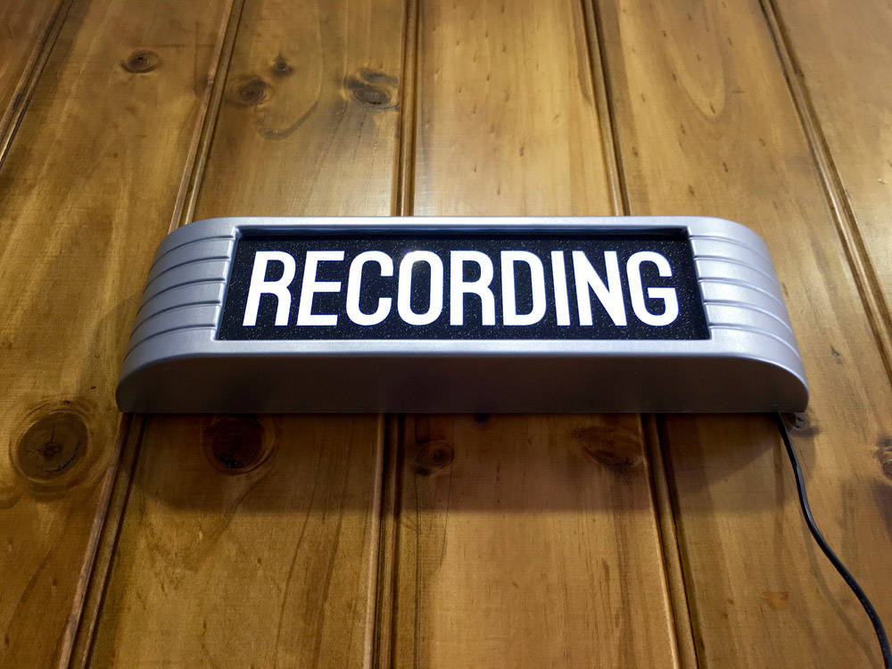 Recording Light up Studio Warning Sign Light Box TRACKING - Etsy