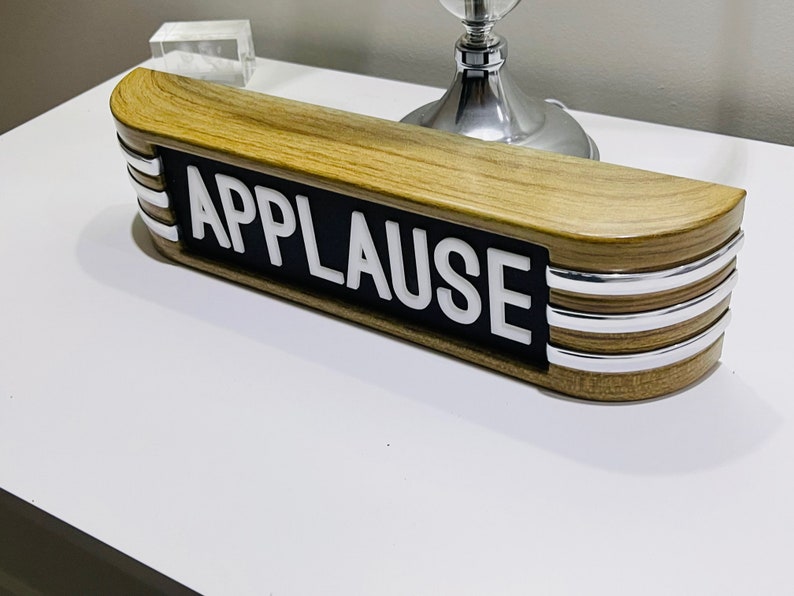 Applause Light Box Warning Studio Sign ALL NEW 3D Raised Lettering 3D ...
