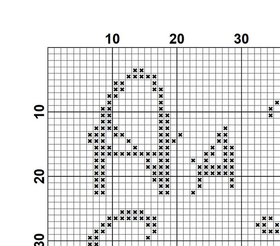 Craft Supplies & Tools Set of 3 Fonts Cross Stitch Patterns Font ...