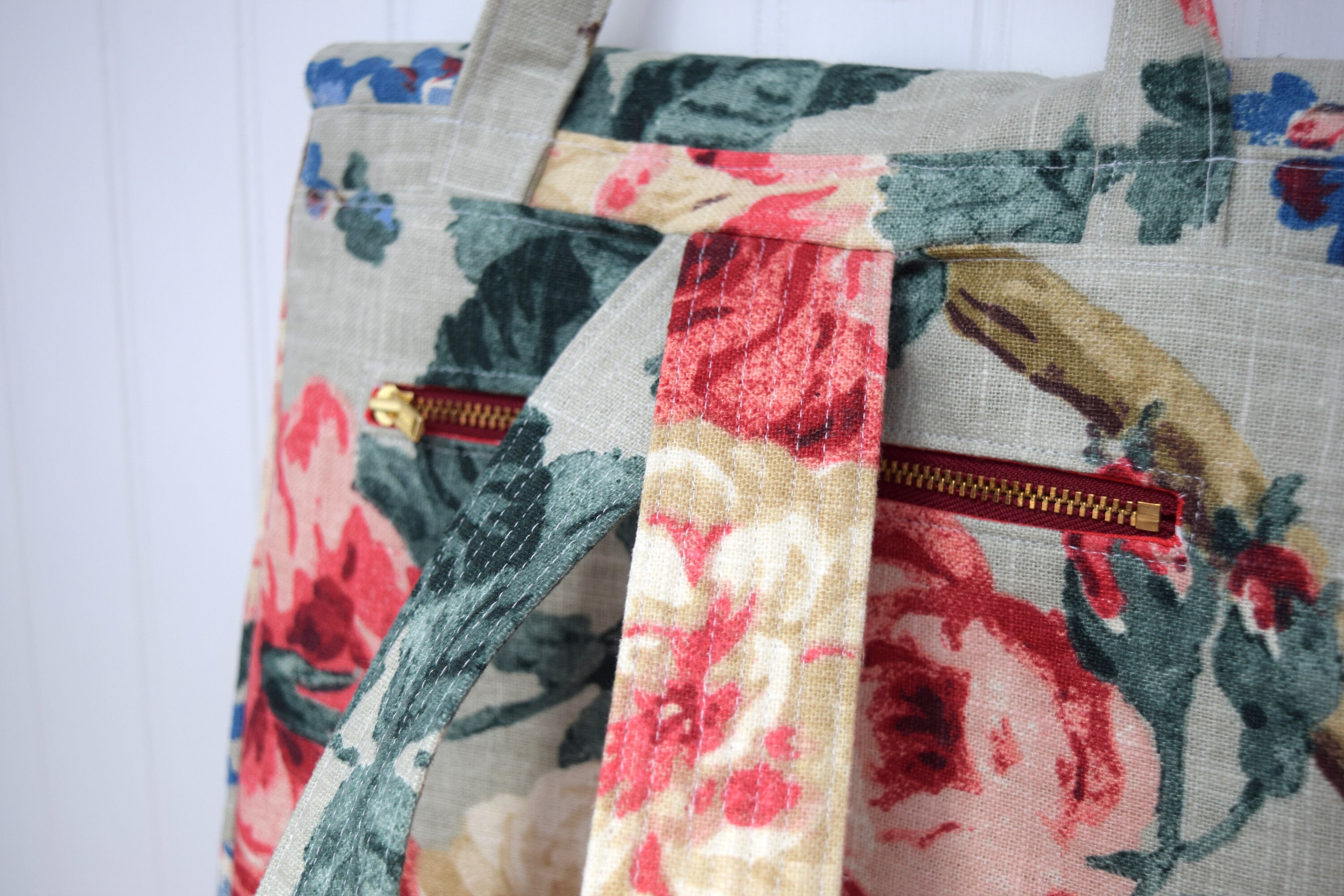 Large Floral Print Backpack Purse Handmade Mini Backpack Made - Etsy