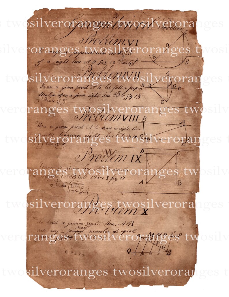 Vintage Ledger Paper Digital Download math Book | Etsy