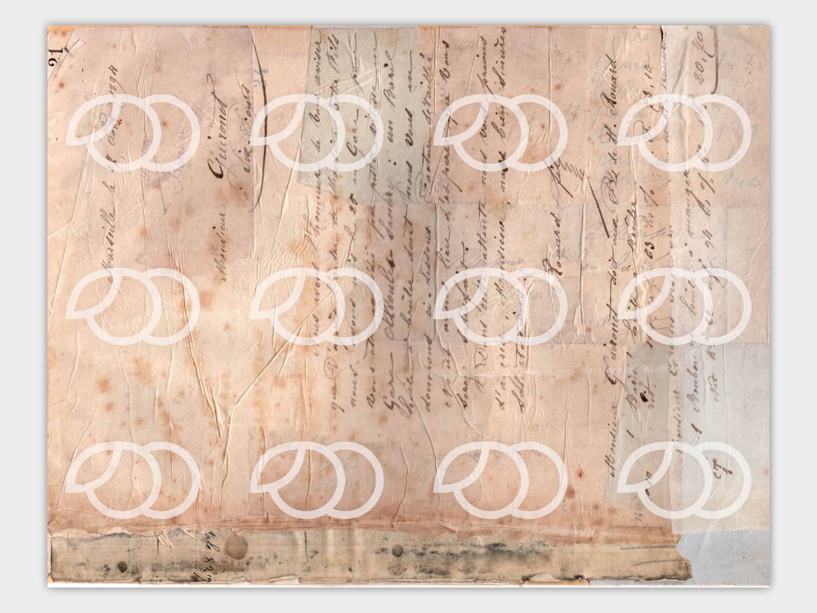 French Collage Paper Set 2 Printable digital paper | Etsy