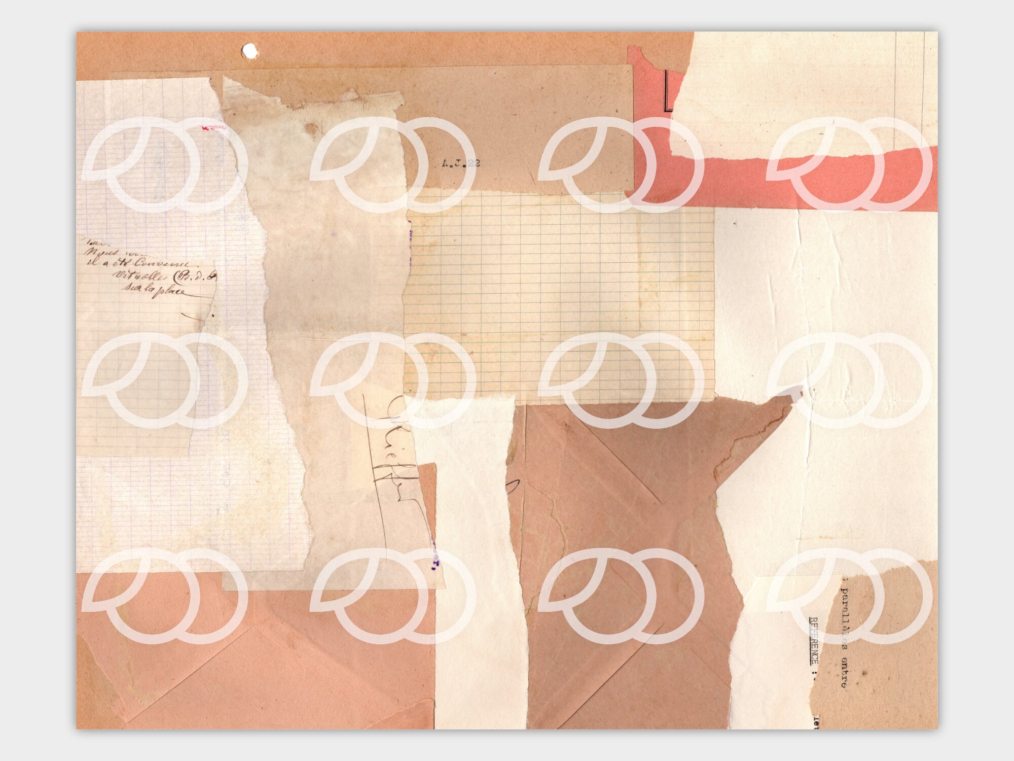 Vintage Paper Collage Bases Digital Paper Printable | Etsy