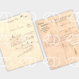 Antique French Documents and Letters, Set 1, French Handwriting, Type ...