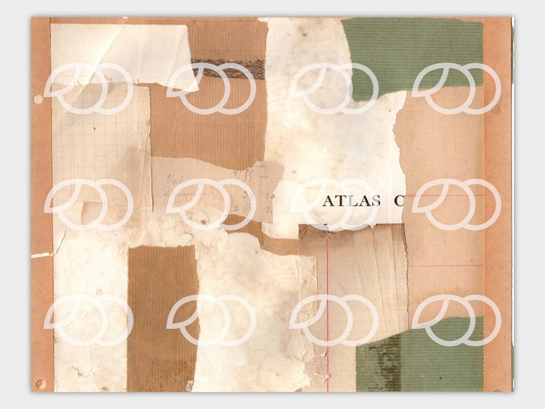 Vintage Paper Collage Bases Digital Paper Printable | Etsy