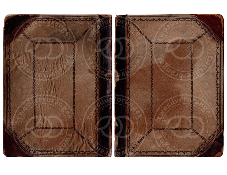 Digital Vintage Ledger Covers Set Two | Etsy