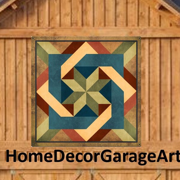 Mariner's Compass Barn Quilt Pattern and Directions to Paint This ...