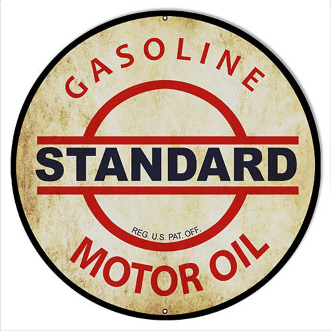 Standard Motor Oil 4 Sizes, Aged OR New Style, 22 Gauge Steel Metal ...
