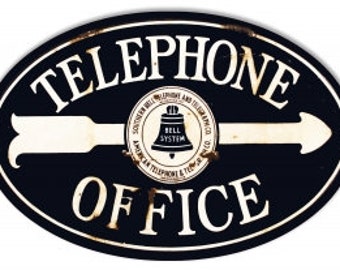 Bell Telephone Sign - Etsy