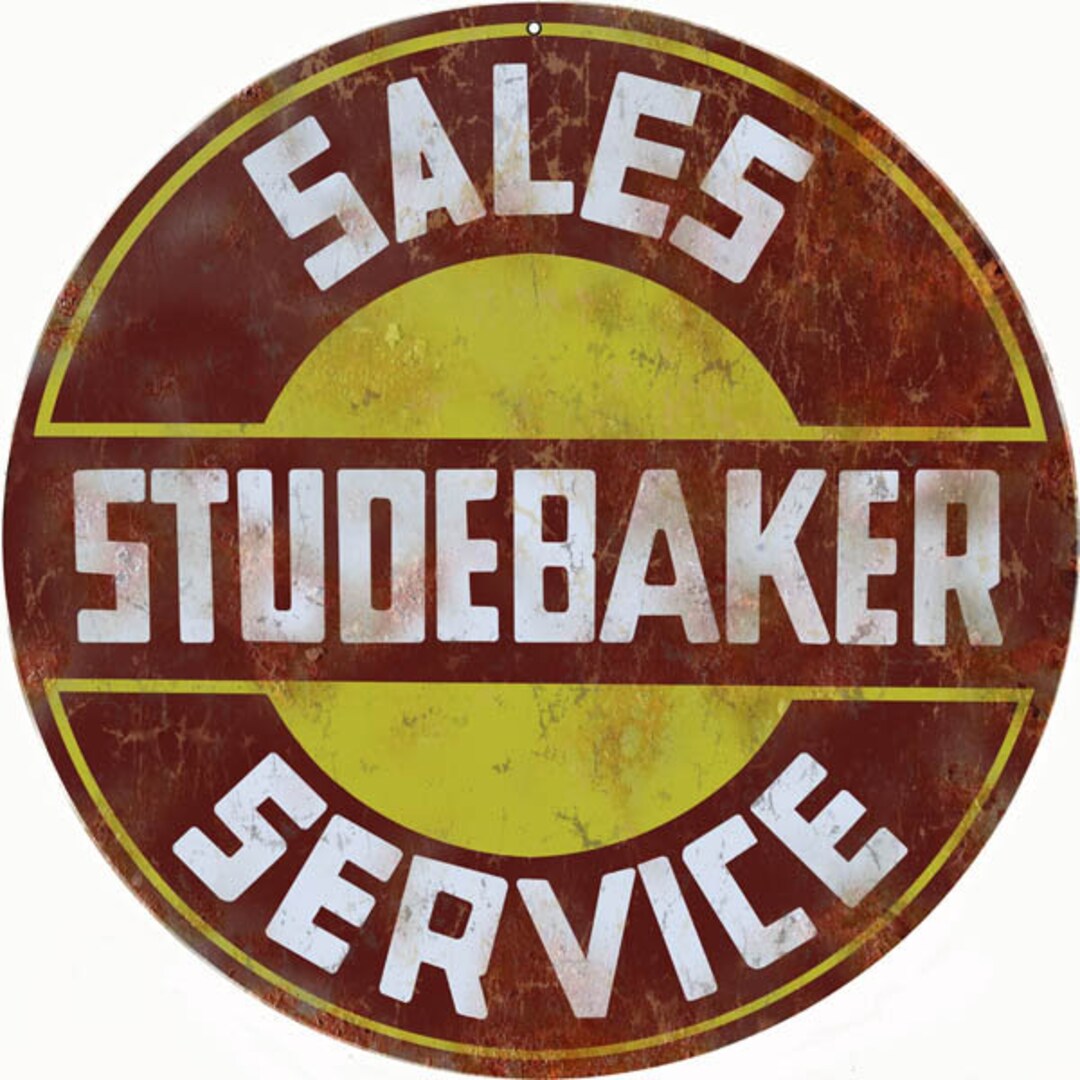 Authorized Studebaker Service 14 Metal Advertising Sign, Aged OR New ...