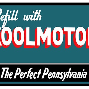 Cities Service Koolmotor Motor Oil Sign, 16 X 24 Inch Vintage Aged OR ...