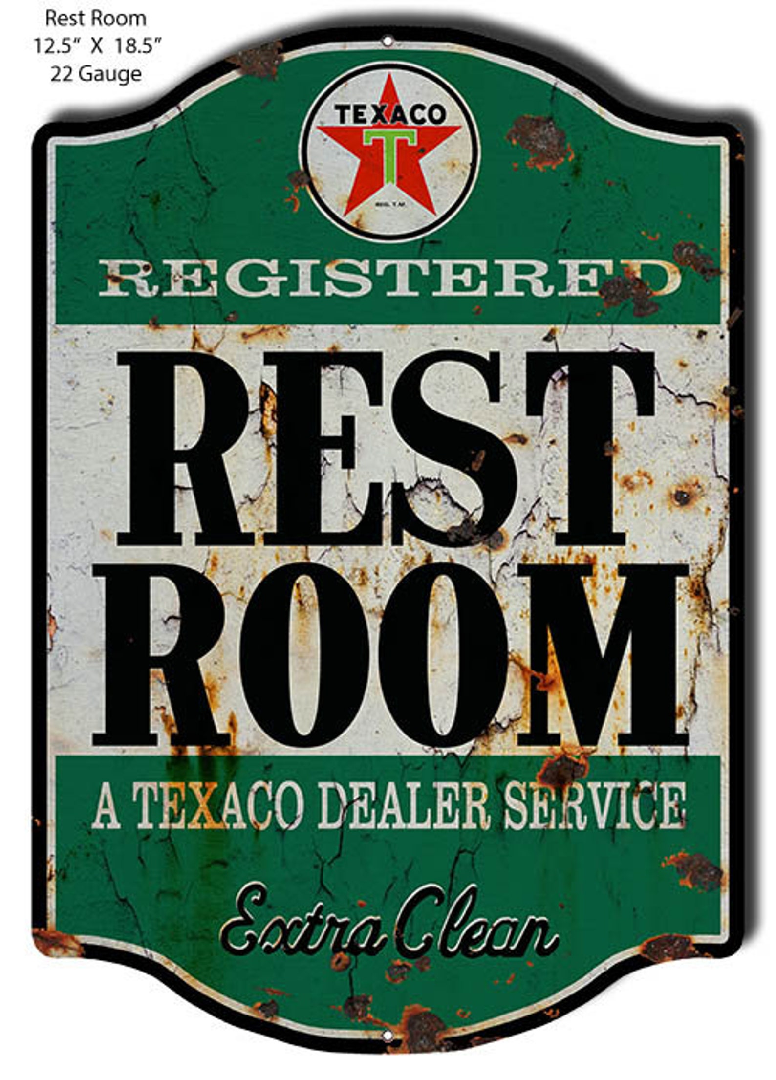 Texaco Service Station Restroom Metal Sign 12.5 X 18.5 - Etsy