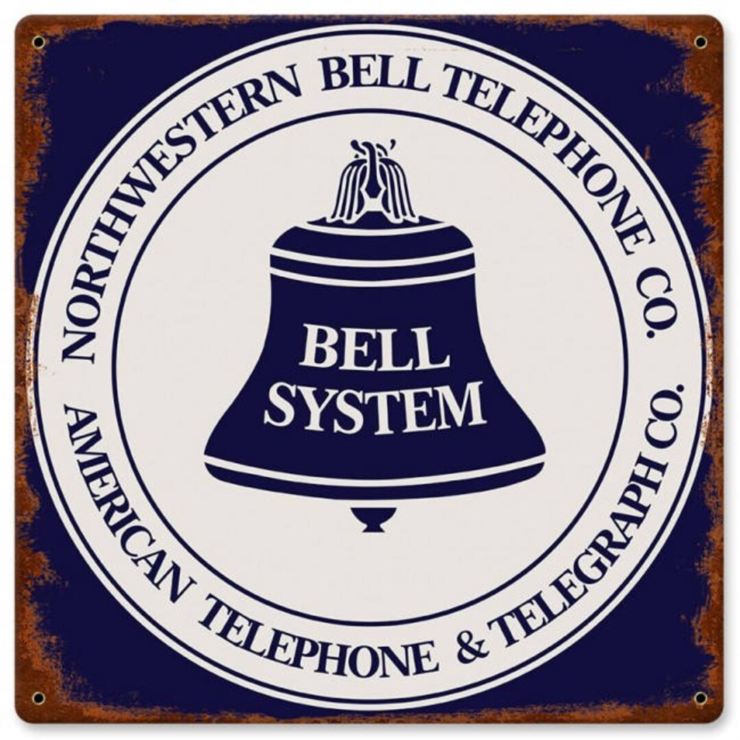 Northwestern Bell Telephone, Powder Coated Enamel Metal Sign, 12 X 12 ...