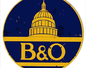 B O Railroad Sign - Etsy
