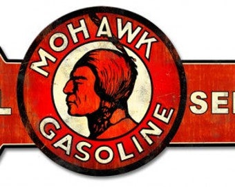 Mohawk Gas Sign - Etsy