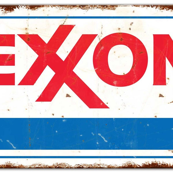 Vintage Exxon Sign - Etsy