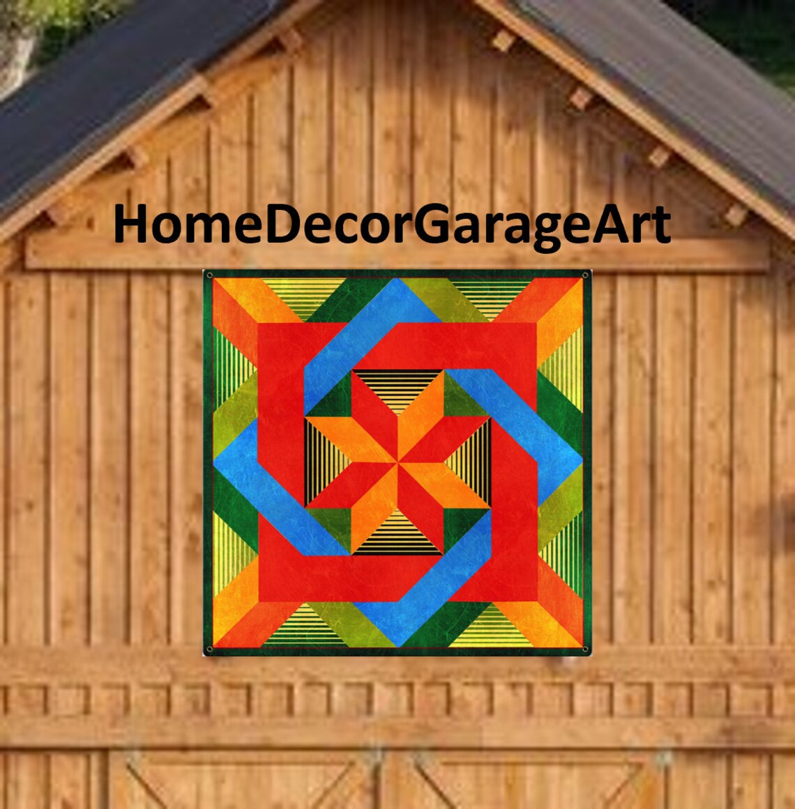 Barn Quilt Sign Box in Box Colorful 2 Powder Coated Metal - Etsy