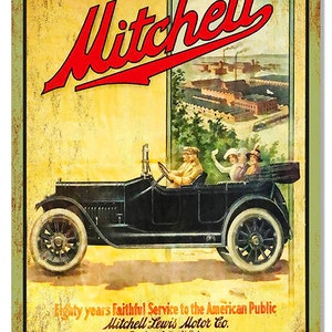 1914 Mitchell Motor Cars Metal Sign Aged Style 3 Sizes USA - Etsy