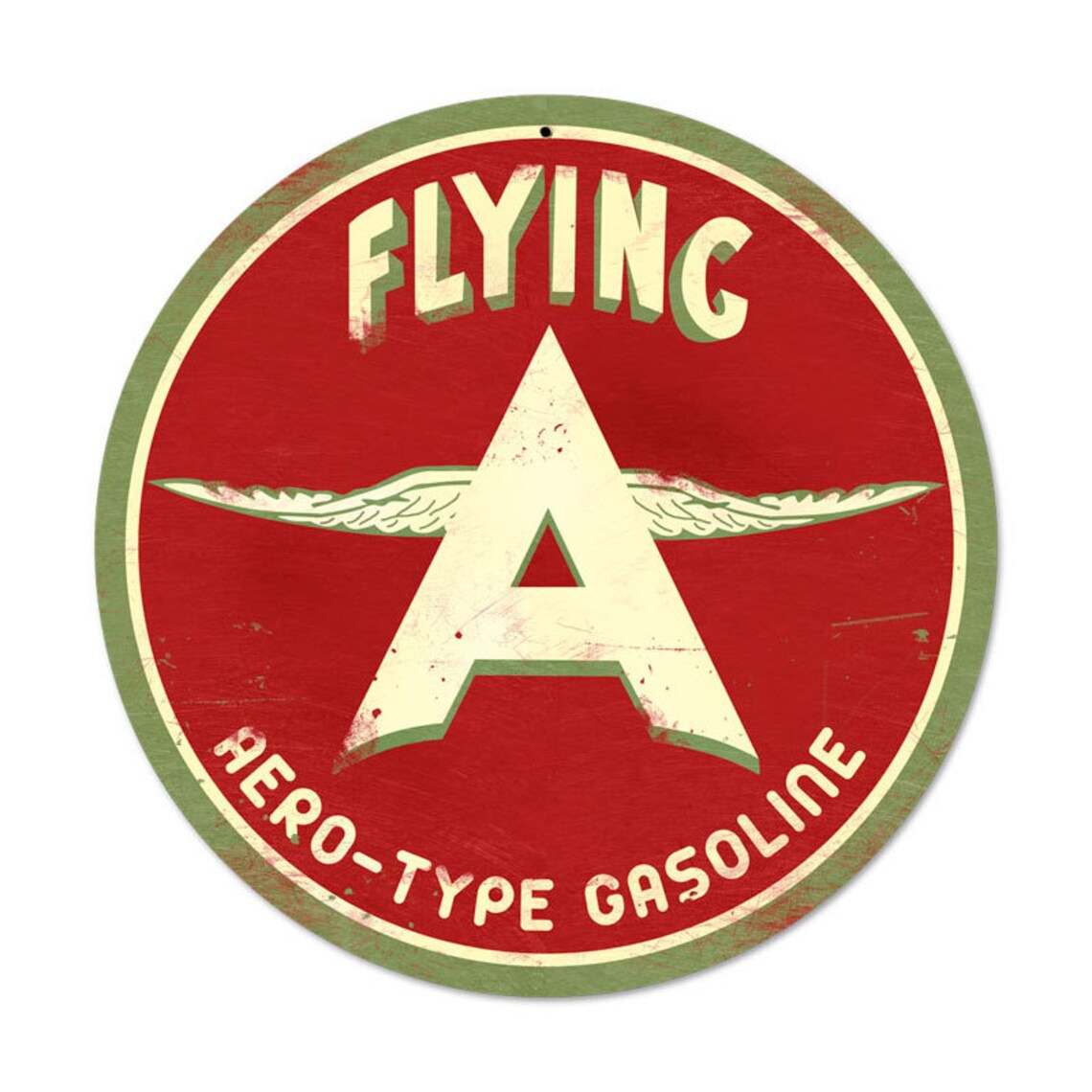 Flying A Gasoline Advertising Sign USA Made Vintage Style - Etsy