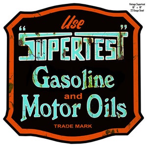 Supertest Gasoline Metal Sign, 18 X 18 Inches, Vintage Aged OR New ...