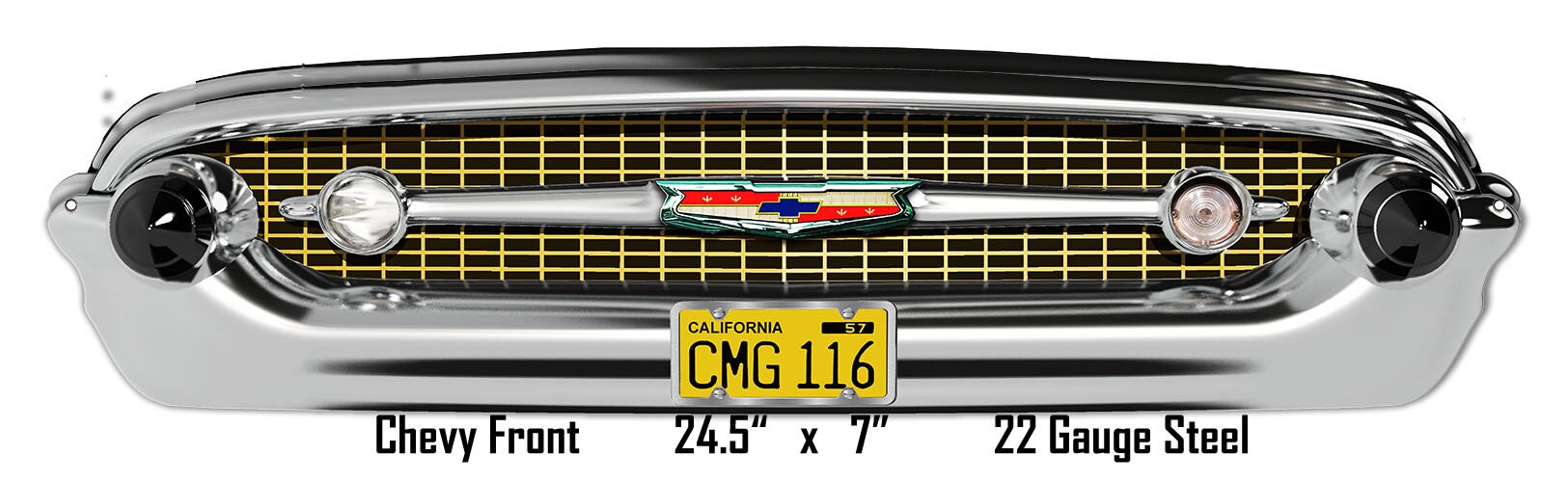 Chevy Grill Vintage Front End Laser Cutout Sign Large 7 X - Etsy