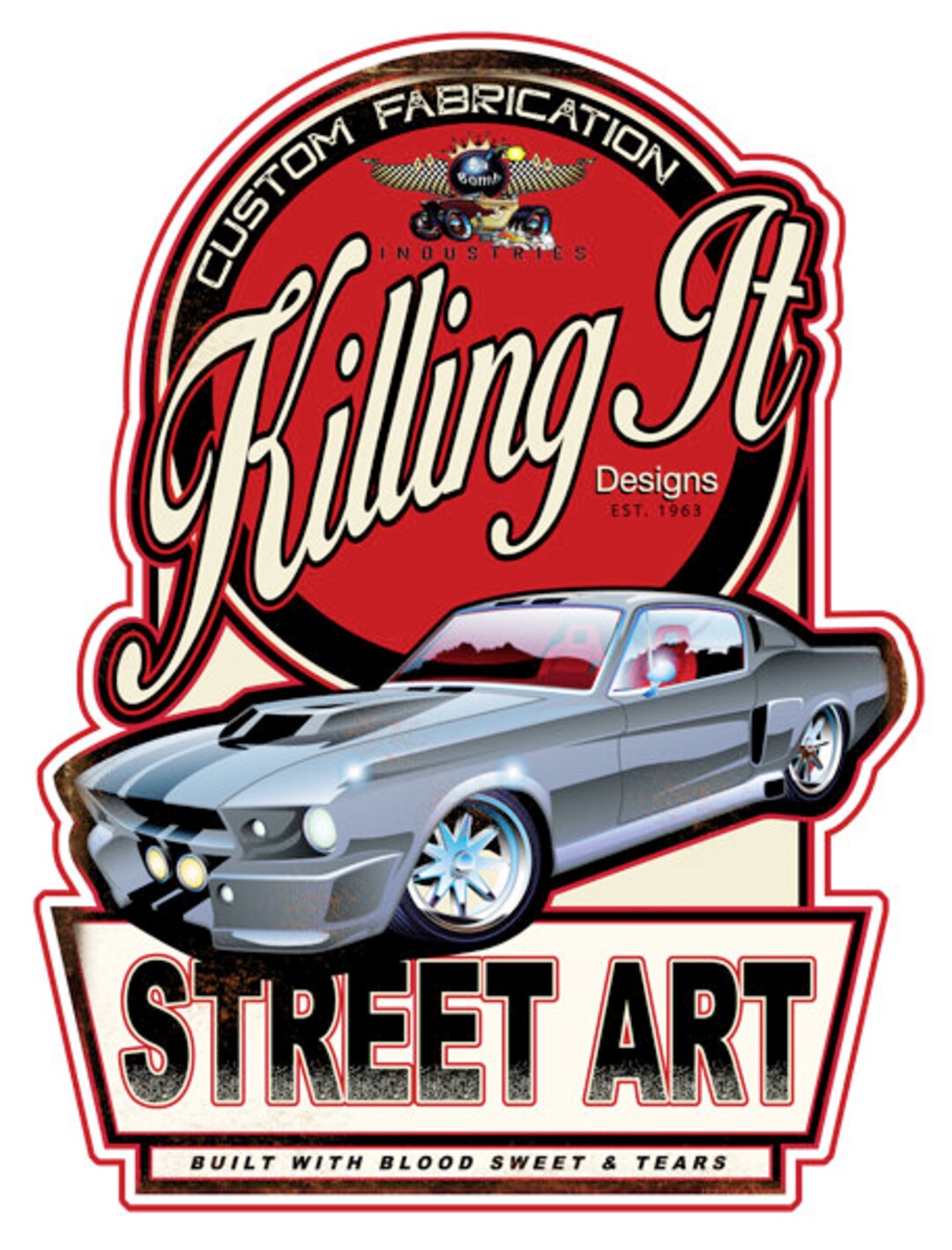 Killing It Street Art Cut Out Metal Sign by Bernard Oliver 15 - Etsy