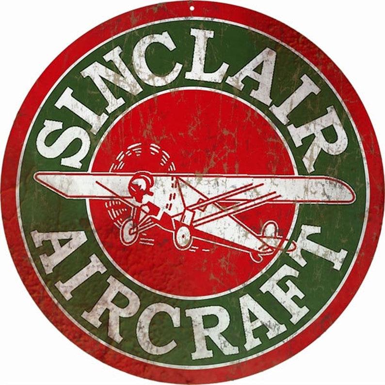 Sinclair Aircraft Metal Sign 4 Sizes Available USA Made - Etsy