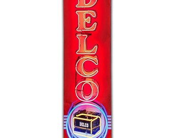 Vintage Delco Sign - Etsy