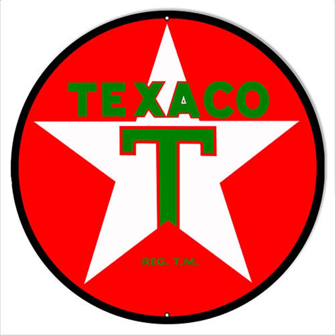 Texaco Star Gasoline , Metal Sign, 2 Sizes, USA Made Vintage Style ...