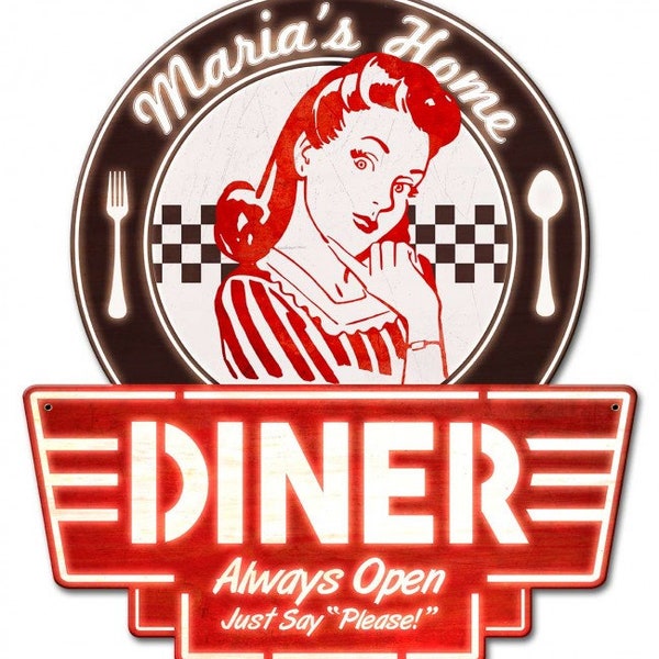 Vintage Diner Sign - Etsy