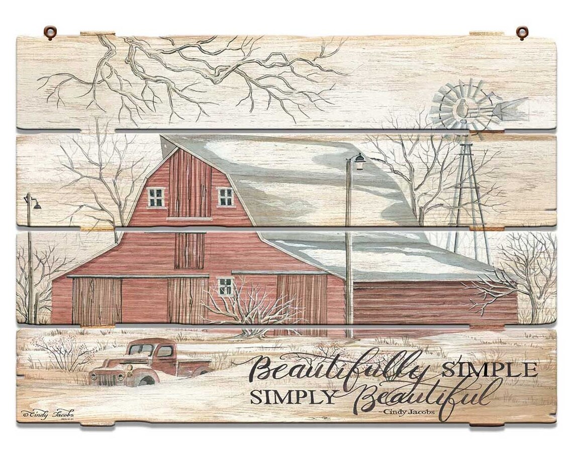Red Barn Beautifully Simple Farmhouse Decor Metal Sign 2 - Etsy