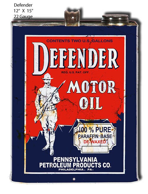 Defender Motor Oil Laser Cut Out Sign. 12x 15 22g Steel.. | Etsy