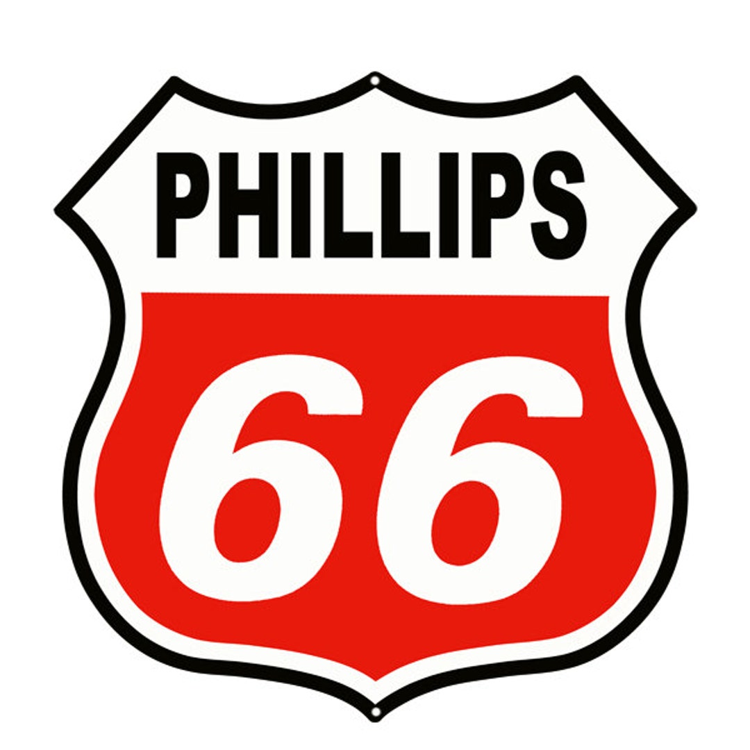Phillips 66 Cut Out Shape Metal Sign 16 X 16 Inches, 22 Gauge Metal, USA Made Vintage Style ...