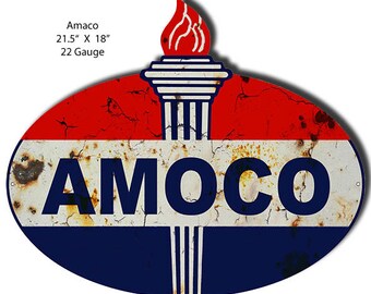 Old Amoco Sign - Etsy
