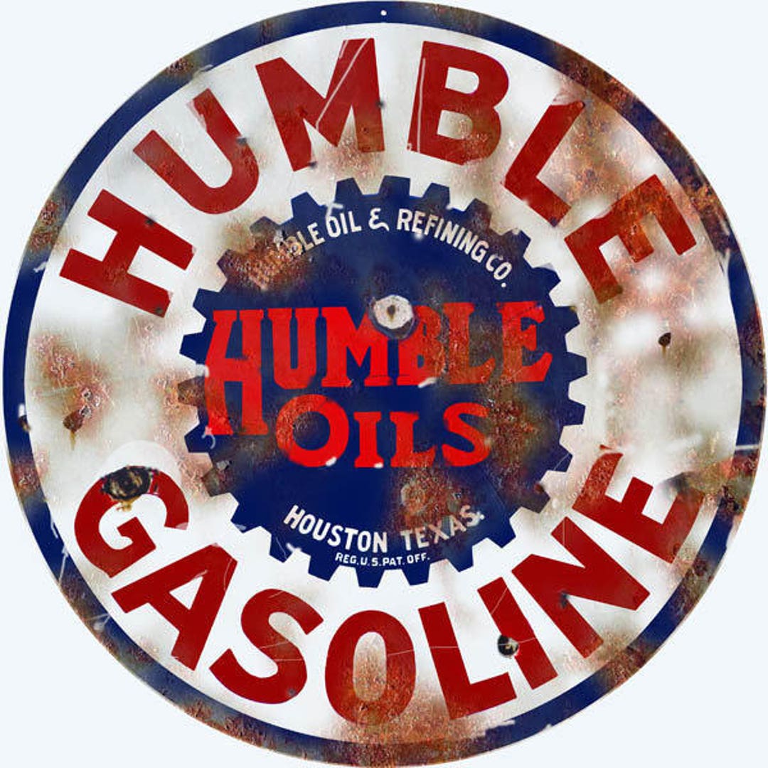 Humble Gasoline Motor Oil Aged Style Aluminum Metal Sign USA - Etsy