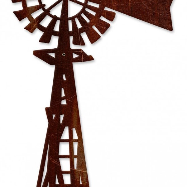 Metal Windmill Wall Art - Etsy