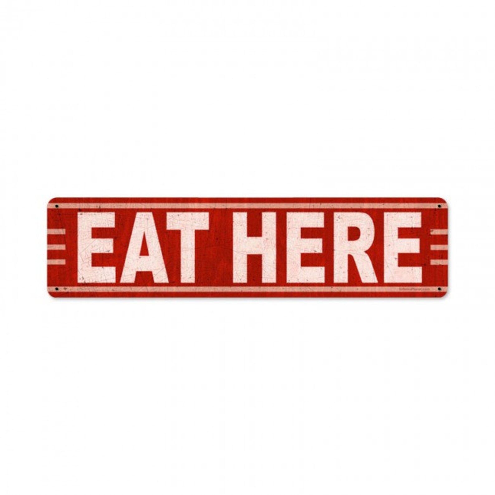 EAT HERE Retro Planet Diner Advertising Sign Powder Coated - Etsy
