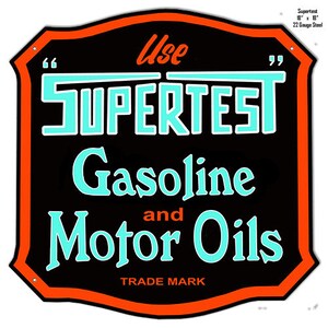 Supertest Gasoline Metal Sign, 18 X 18 Inches, Vintage Aged OR New ...
