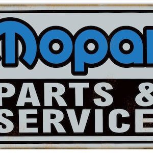 Chrysler Mopar Parts & Service Metal Sign 2 Sizes USA Made - Etsy
