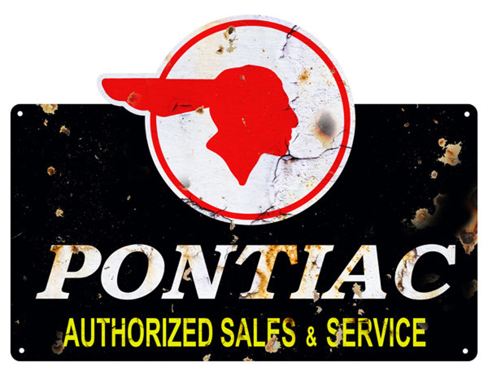 Pontiac Sales Service Sign New OR Aged Style 2 Sizes 22 - Etsy