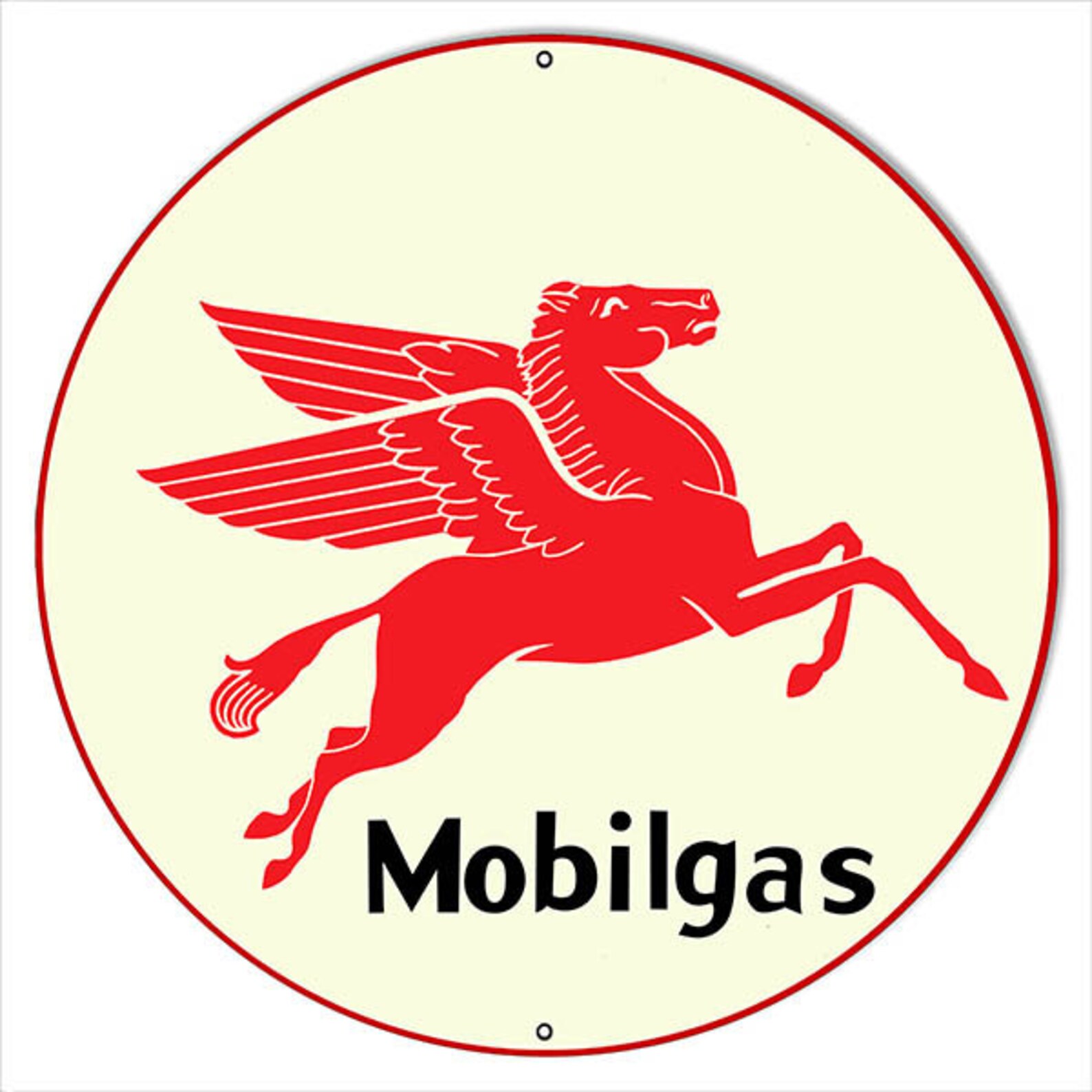 Mobilgas Pegasus Sign Vintage Aged Style OR New Style 4 - Etsy España