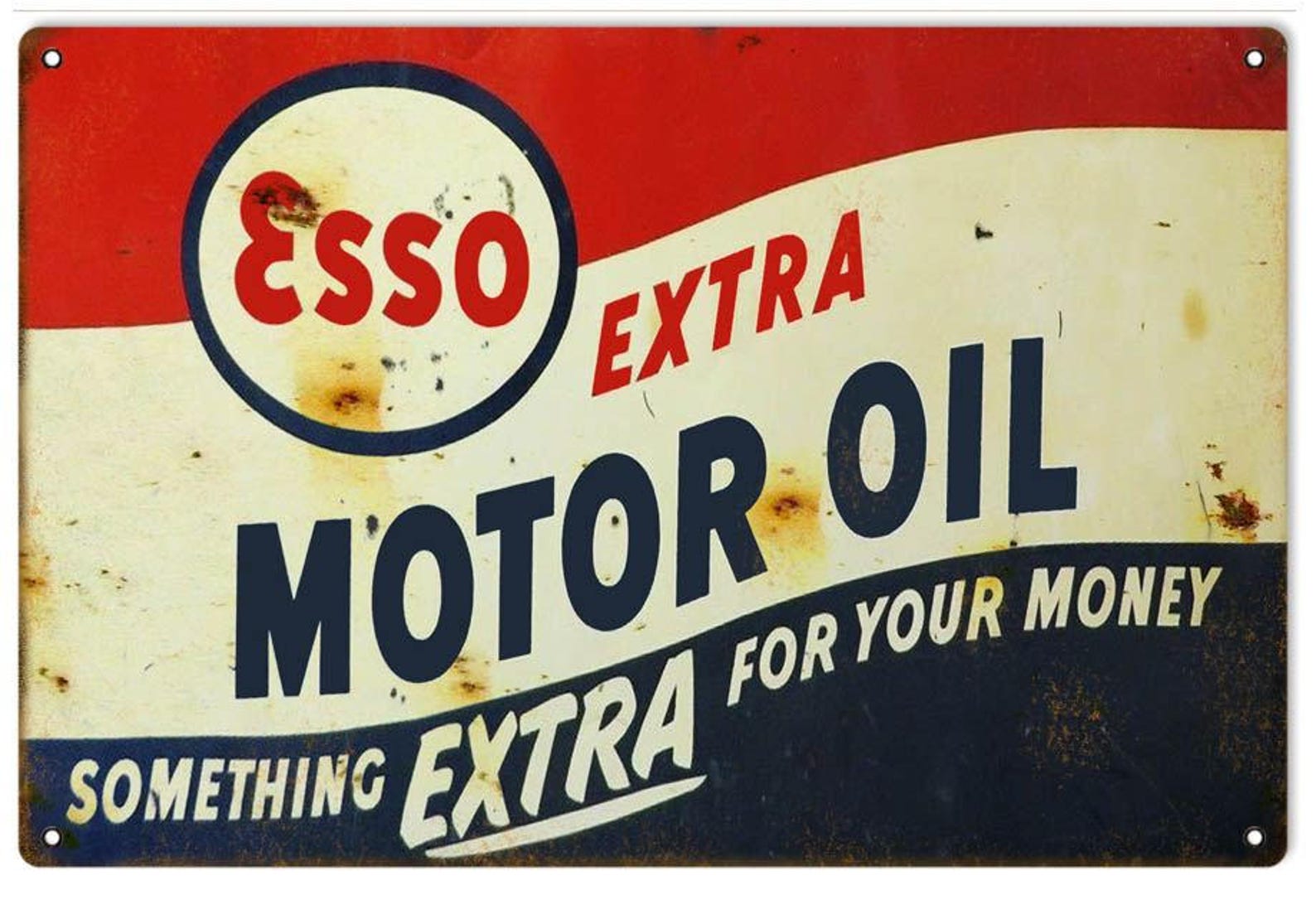 Esso Motor Oil Sign Vintage Aged Style OR New Style 3 Sizes - Etsy Esso Motor Oil Sign Vintage Aged Style OR New Style 3 Sizes - Etsy
